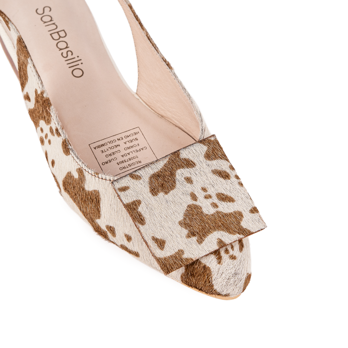 "ELICE" TACÓN EN CUERO – San Basilio