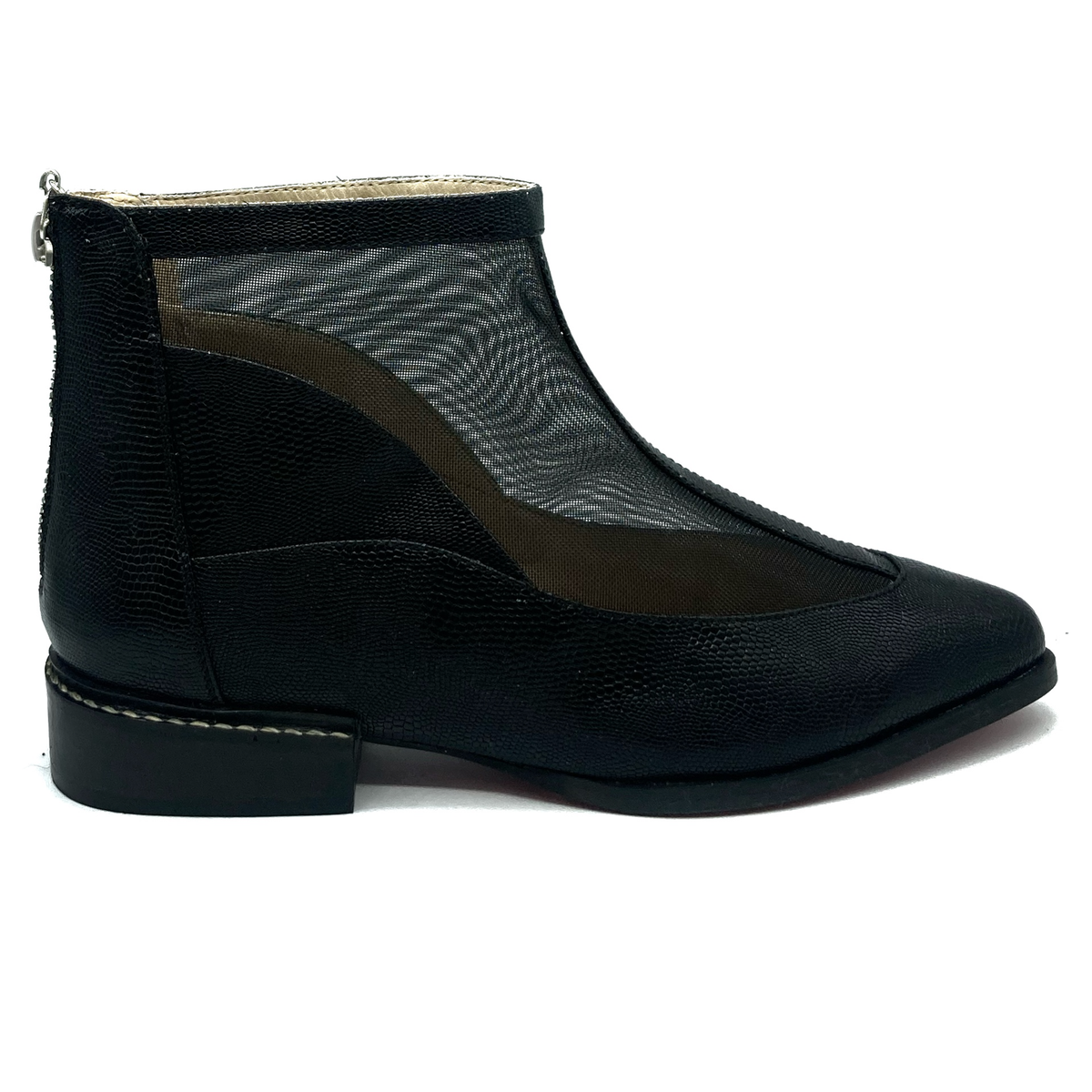 "Lucrecia" Botin con Malla Transparente – San Basilio
